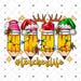 Teacher Christmas Ready to Press Sublimation Transfer, Ready to Use ...
