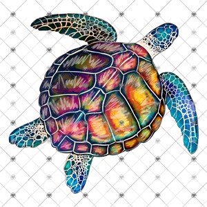 Sea Turtle Sublimation Transfer Printed, Ready to Use, Sublimation ...