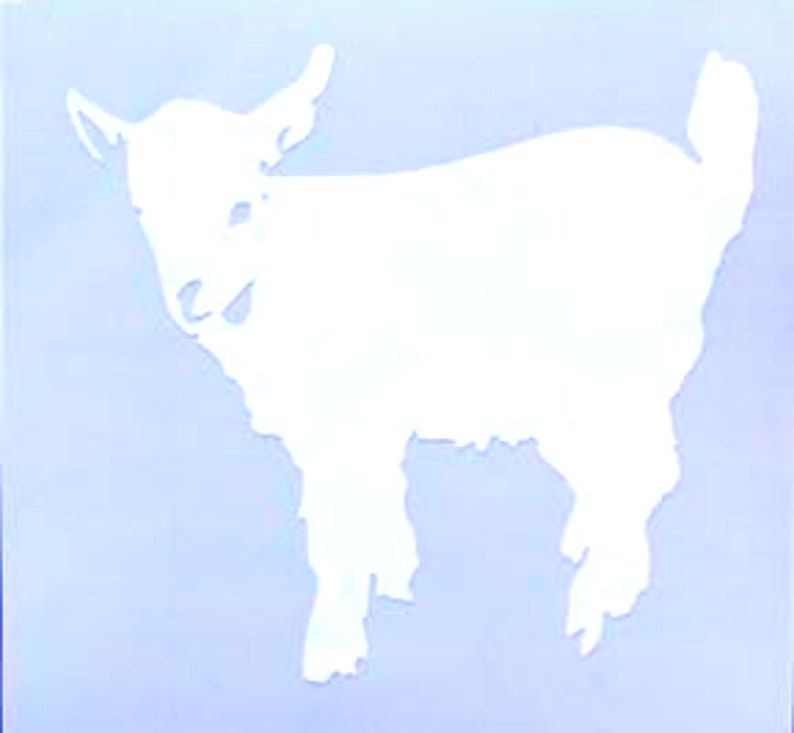 Goat Decal Goat Sticker Nigerian Dwarf Goat Yeti Decal - Etsy