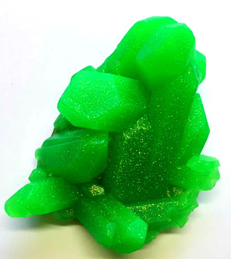 Emerald Green Geode Crystal Mineral Gemstone Rock Soap FREE - Etsy