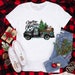 Merry Christmas Truck Sublimation Transfer, Ready to Press, Tree, Gifts ...