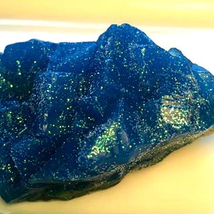 Sapphire Blue Geode Crystal Gemstone Rock Soap - Vanilla Bean Scented ...