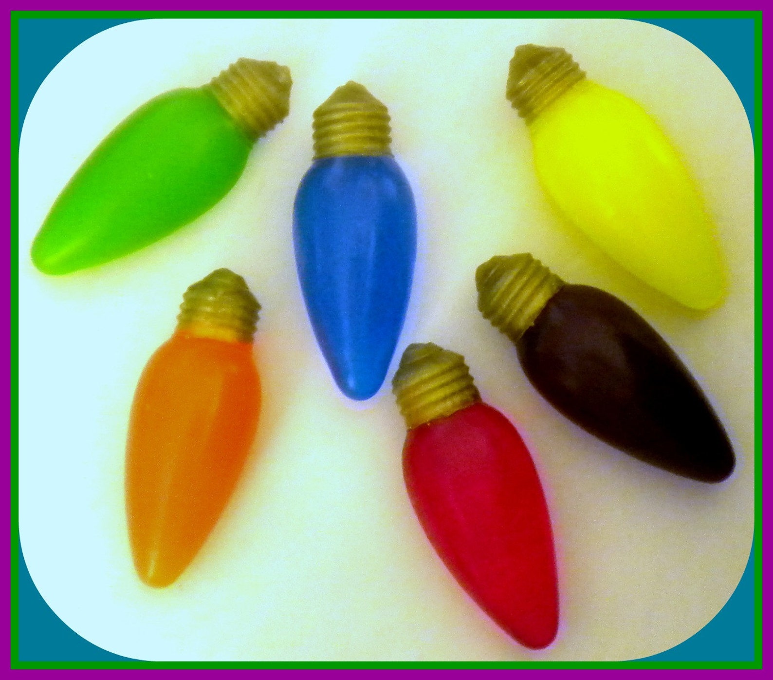 Christmas Soap Christmas Light Bulb Soap You Choose Scent - Etsy