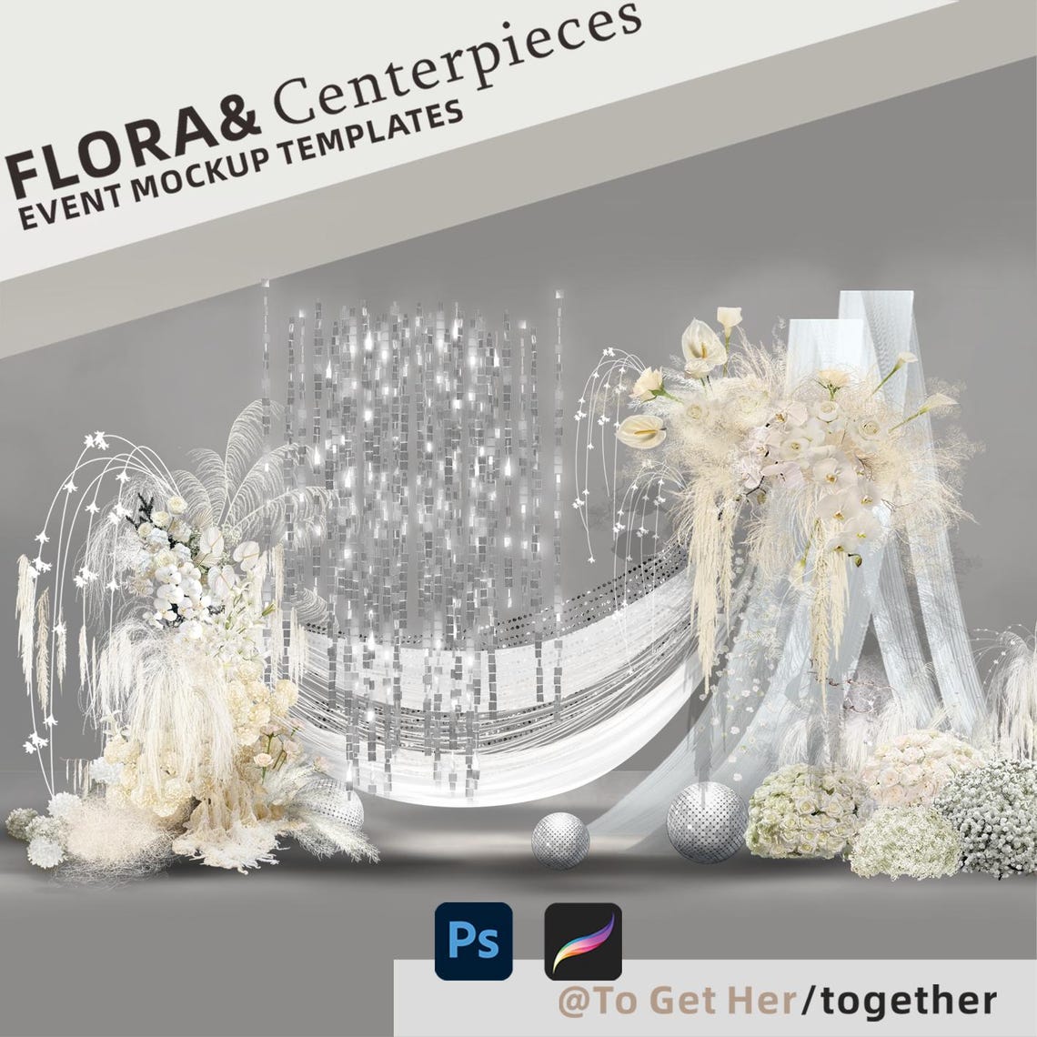 Fabric Sequin Wedding Kit,wedding Rendering Illustrationchic Interior ...