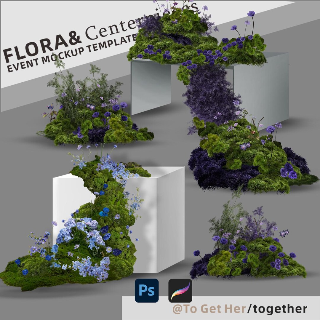 Interior and Event Design Tool: Wedding Lllustration Bundle,floral ...