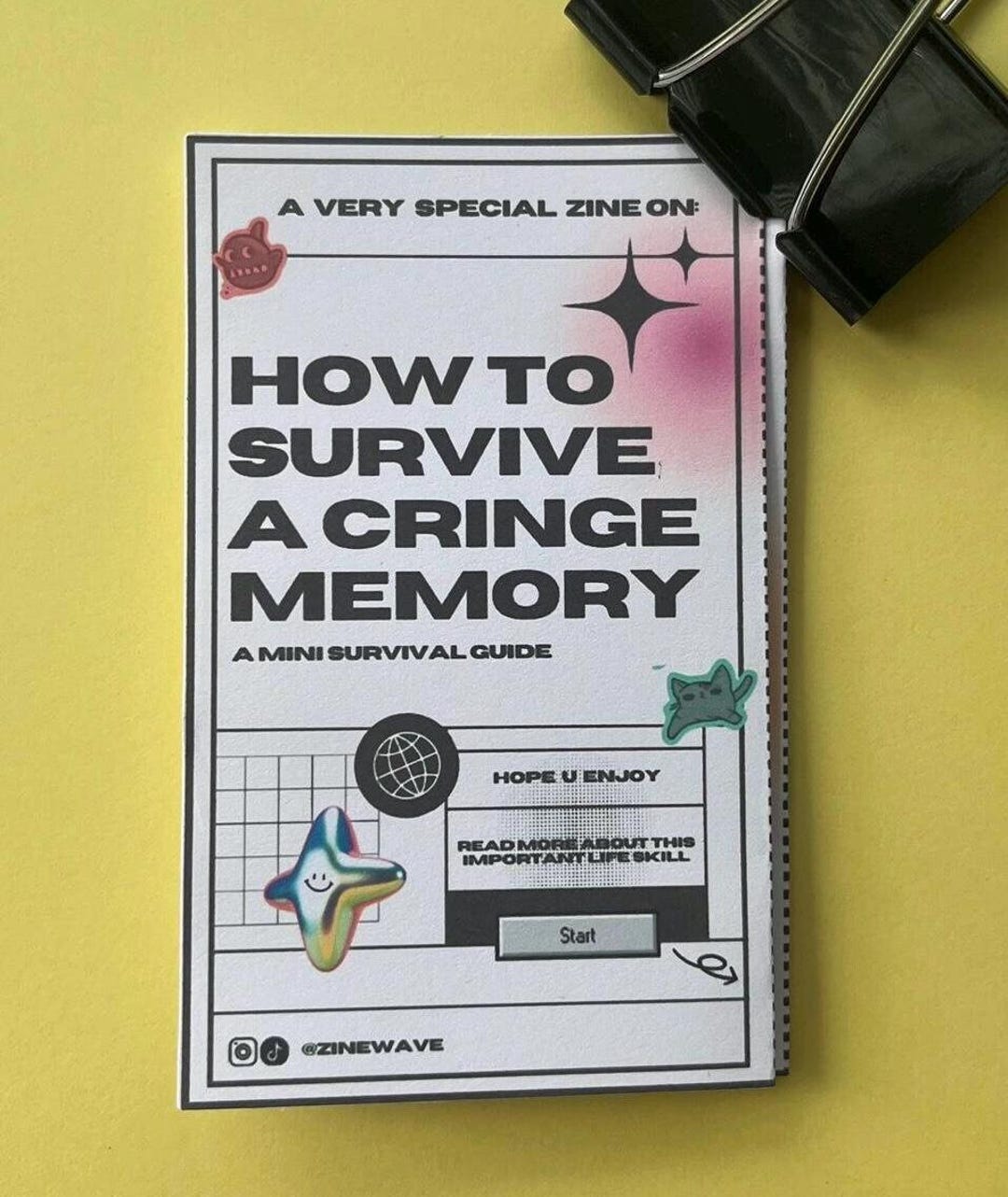 How to Survive a Cringe Memory - Mini Zine Printable PDF - Etsy