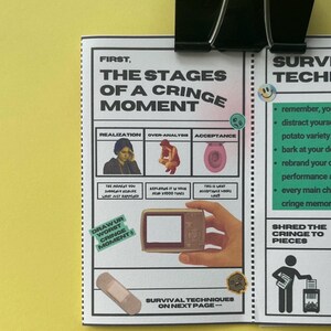 How to Survive a Cringe Memory - Mini Zine Printable PDF - Etsy