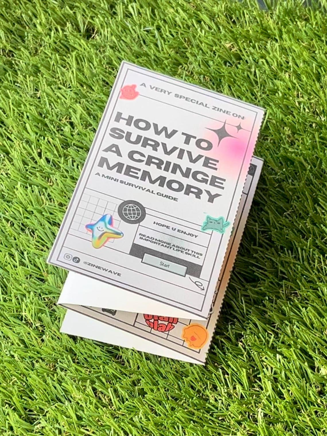 How to Survive a Cringe Memory - Mini Zine Printable PDF - Etsy