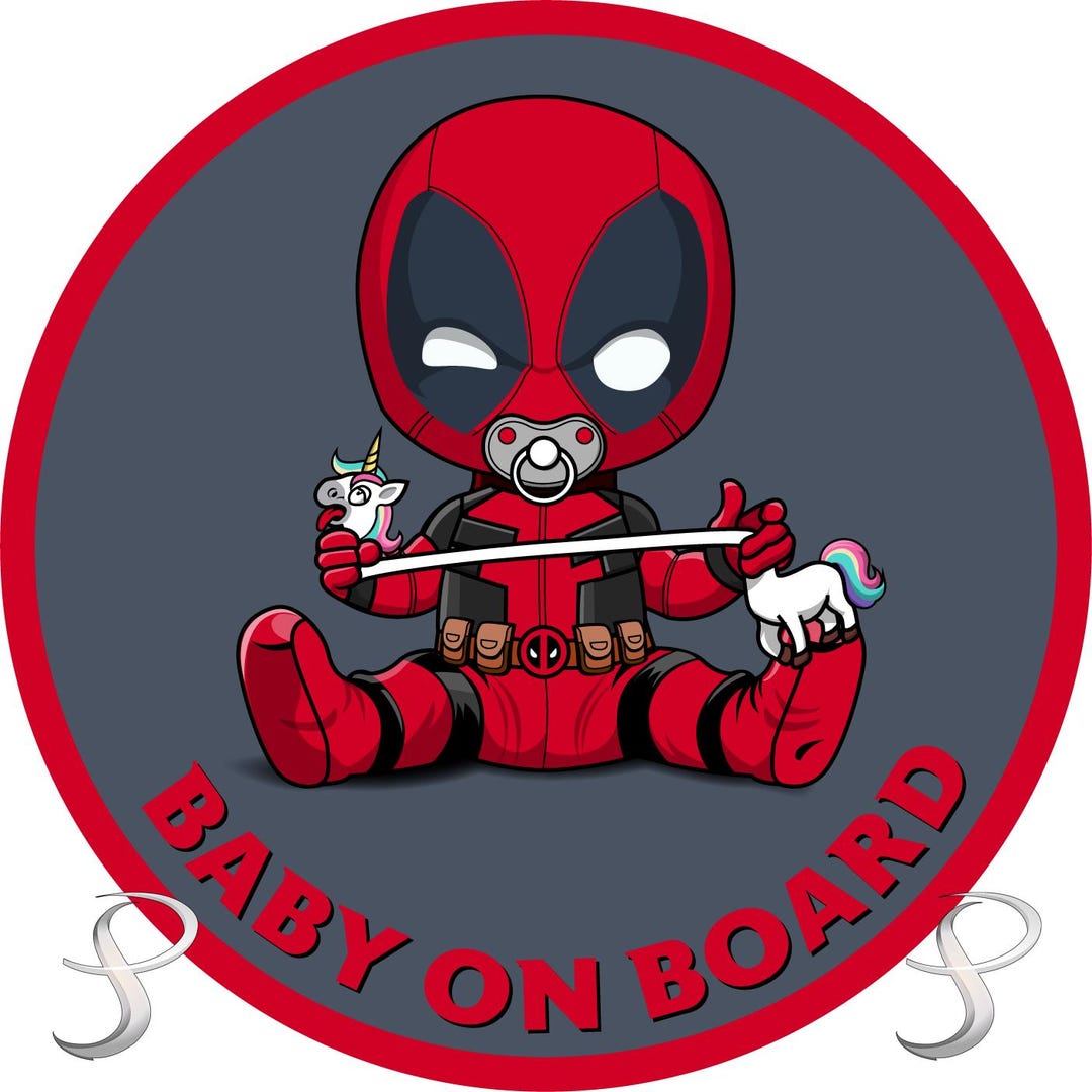 Baby Deadpool Bumper Sticker - Etsy
