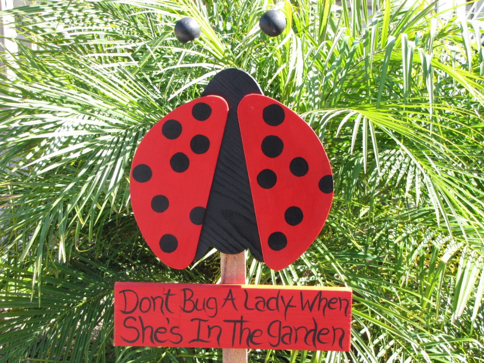 Lady Bug Garden Stake - Etsy
