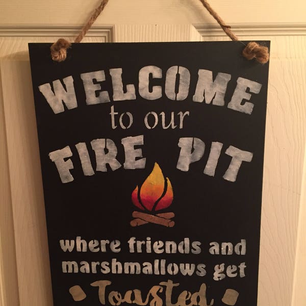 Firepit Sign - Etsy