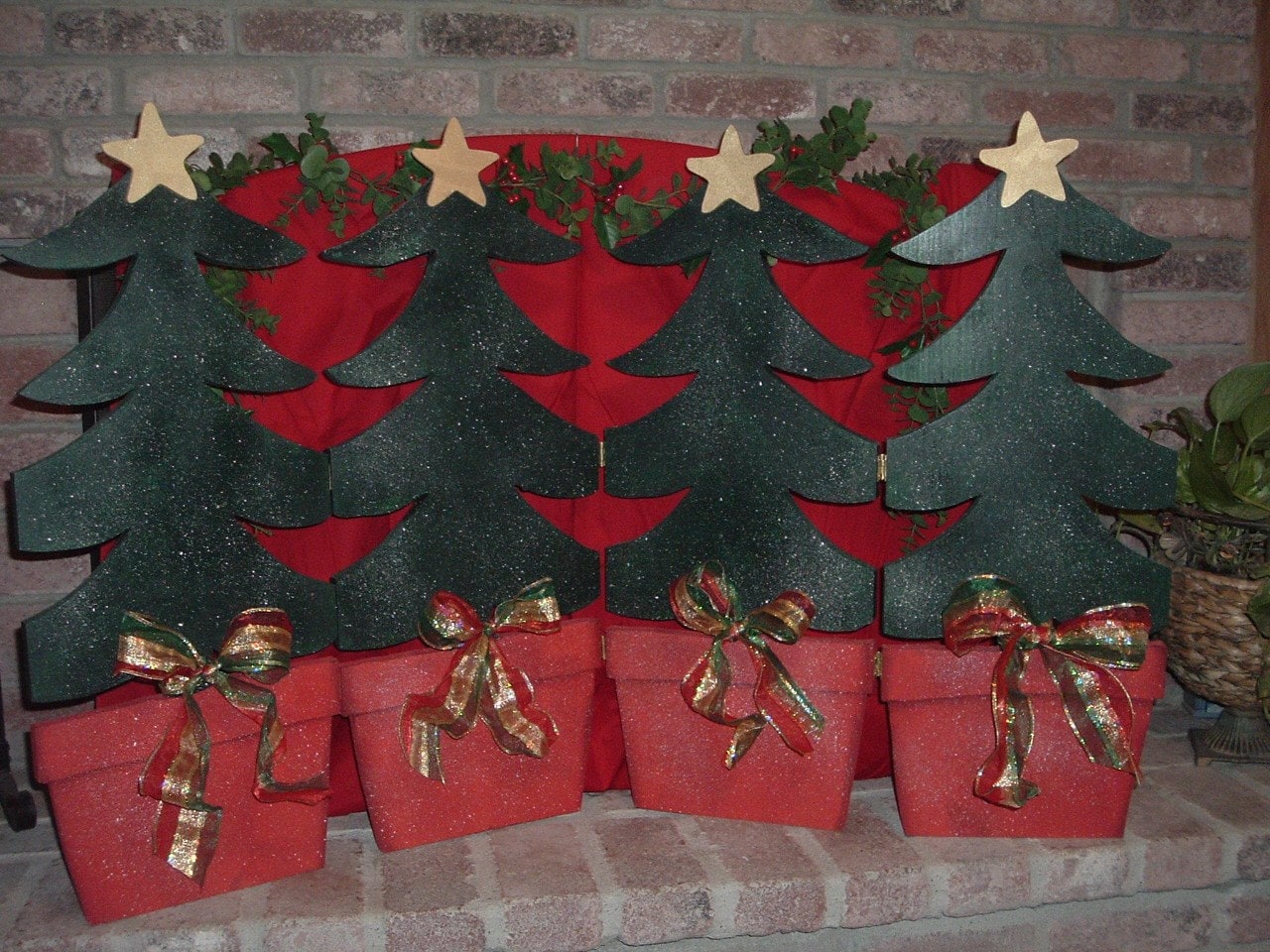 Country Christmas Fireplace Screen - Etsy