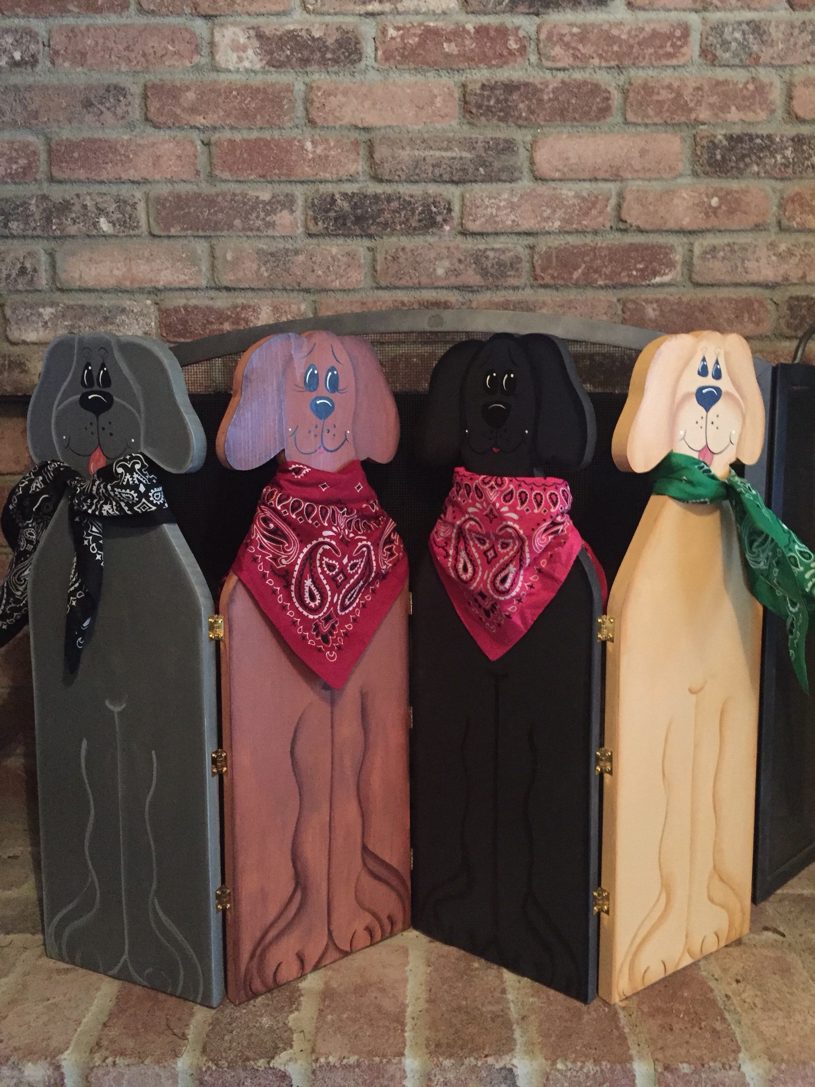 Whimsical Dog Fireplace Screen - Etsy