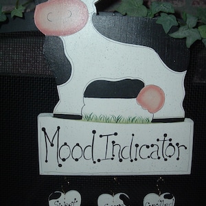 Sweet....sour....curdled.... Cow Mood Indicator Wall Hanging - Etsy