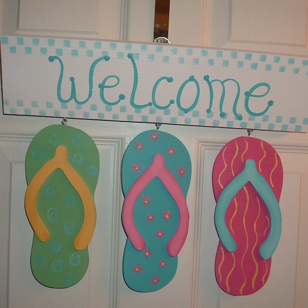 Flip Flop Wall Hanging - Etsy