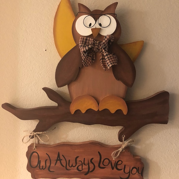 Owl Door Hanger - Etsy