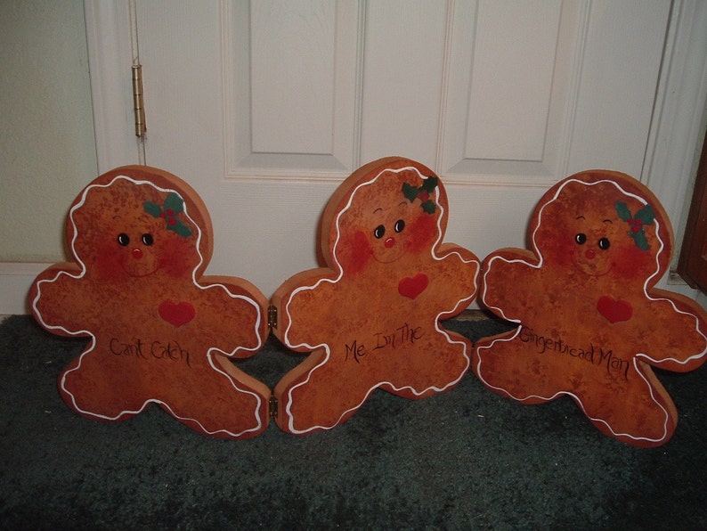 Cant Catch Me Im the Gingerbread Man hinged screen | Etsy