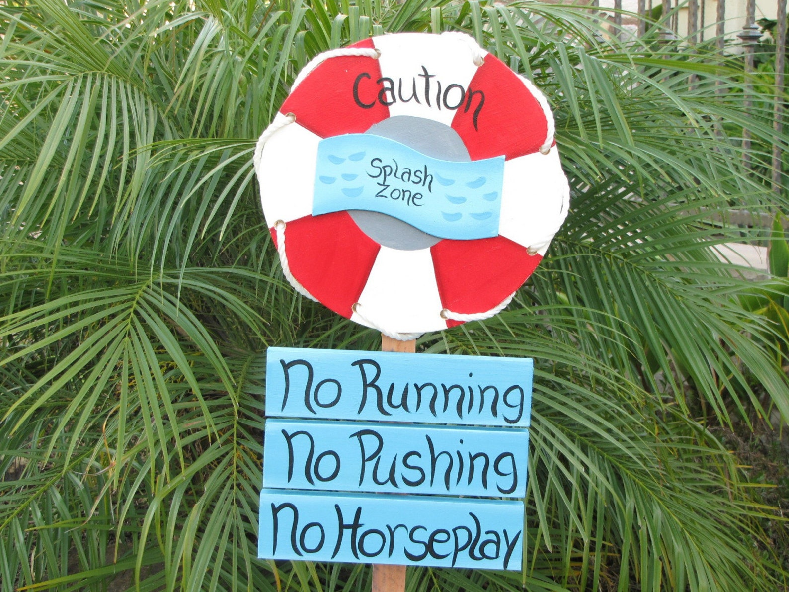 Splash Zone Pool Yard Sign - Etsy