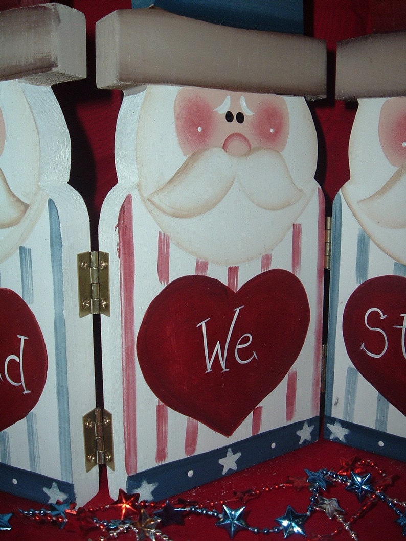 United We Stand Uncle Sam hinged screen | Etsy