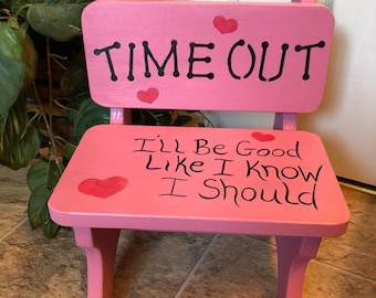 GIRL Timeout Chair SVG File - Etsy