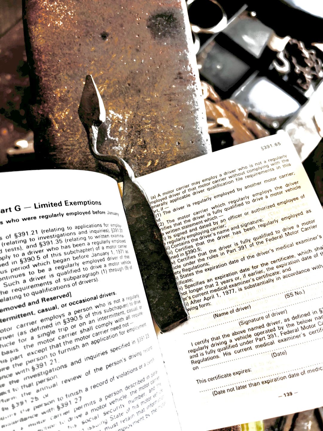 Hand-forged Steel Leaf Bookmark: Rustic Blacksmith Design - Etsy