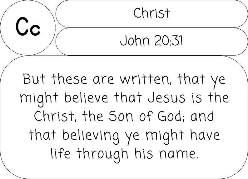 A-Z Names of God Bible Memory Verses Alphabet Letters Scripture A to Z ...