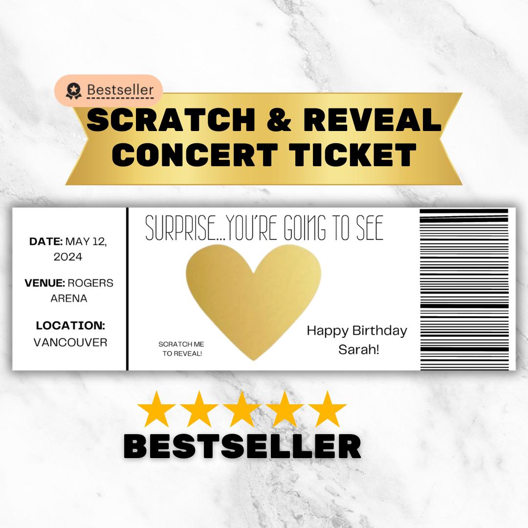 Scratch off Ticket Broadway Ticket Broadway Scratch and Reveal Ticket ...