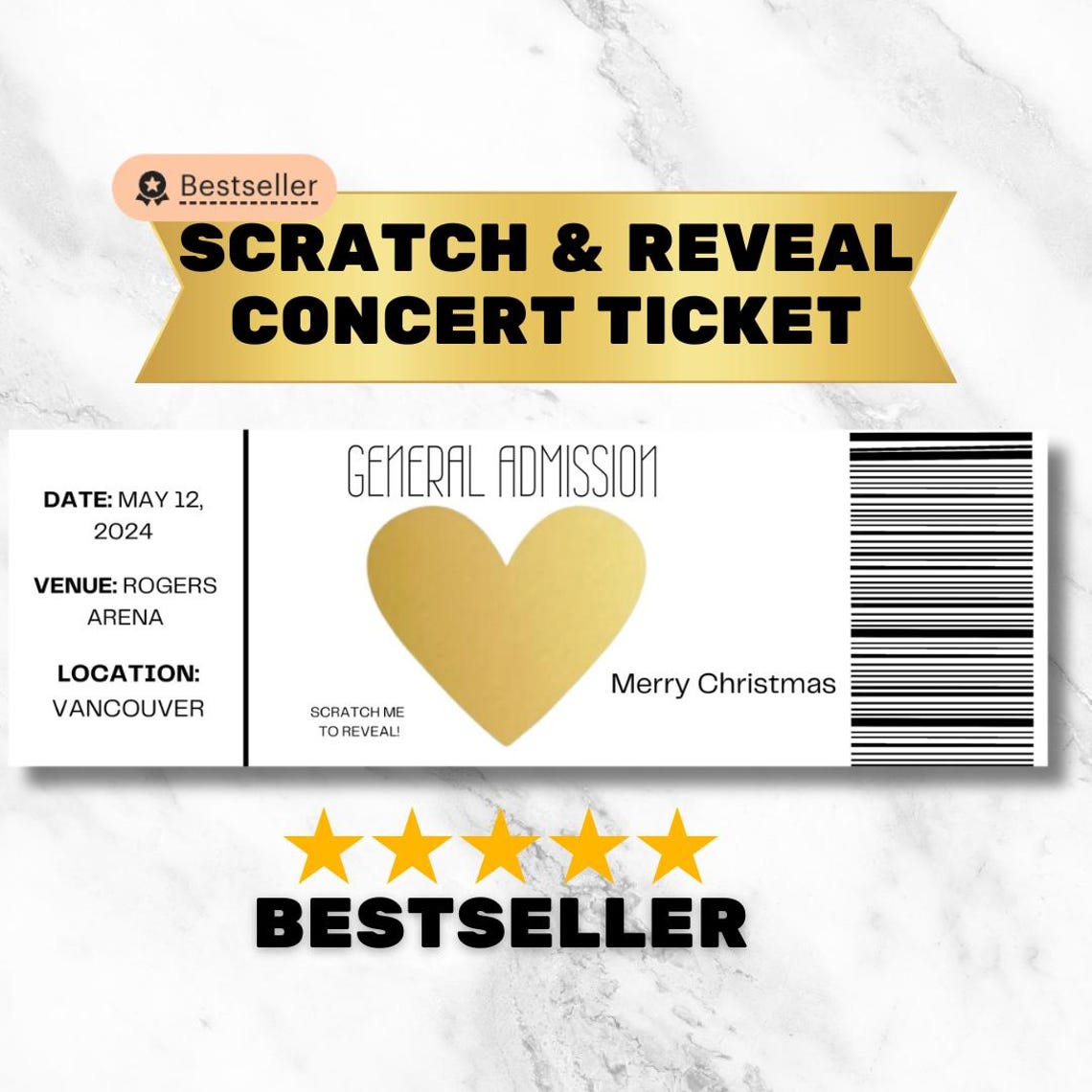 Broadway Scratch Reveal Ticket: Surprise Theater Gift Voucher - Etsy
