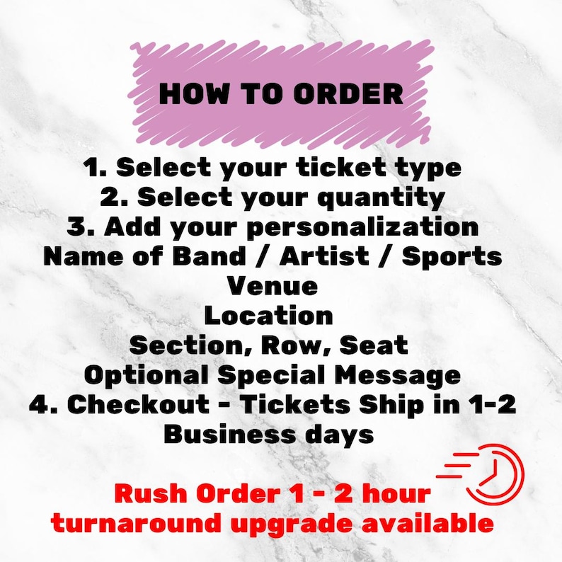 Physical Concert Ticket Gift Real Ticket Birthday Gift Concert Ticket ...