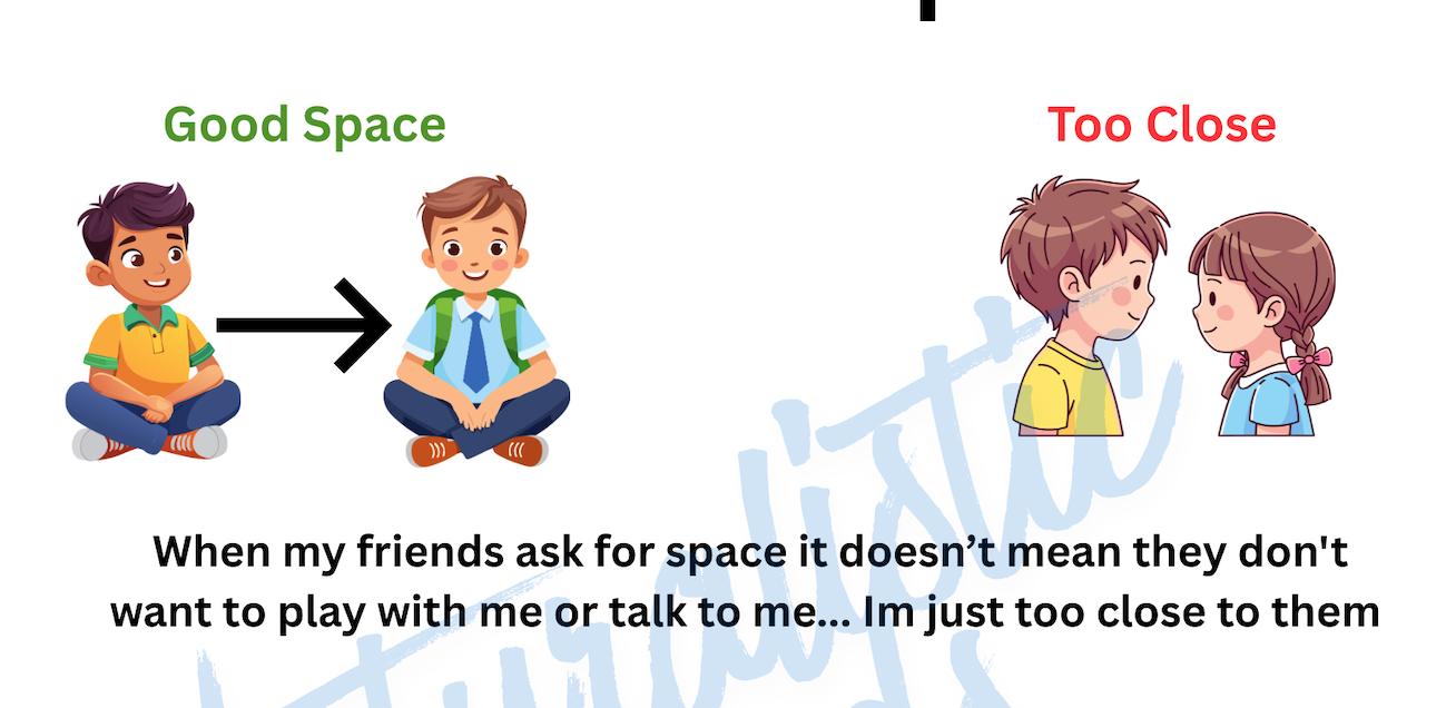 Personal Space Visual for Kids - Etsy