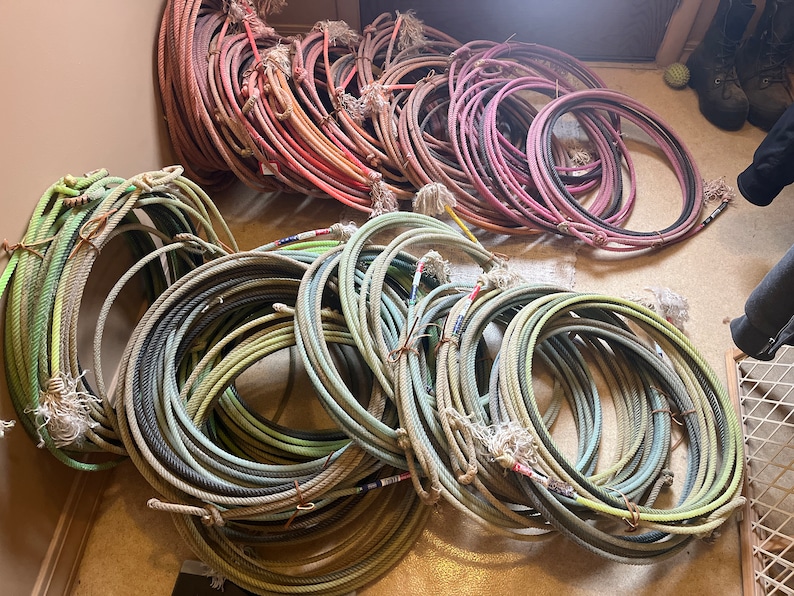 Used Cowboy Lariat Rope: Wyoming Ranch Lasso, Craft Supply (30-35 Ft ...