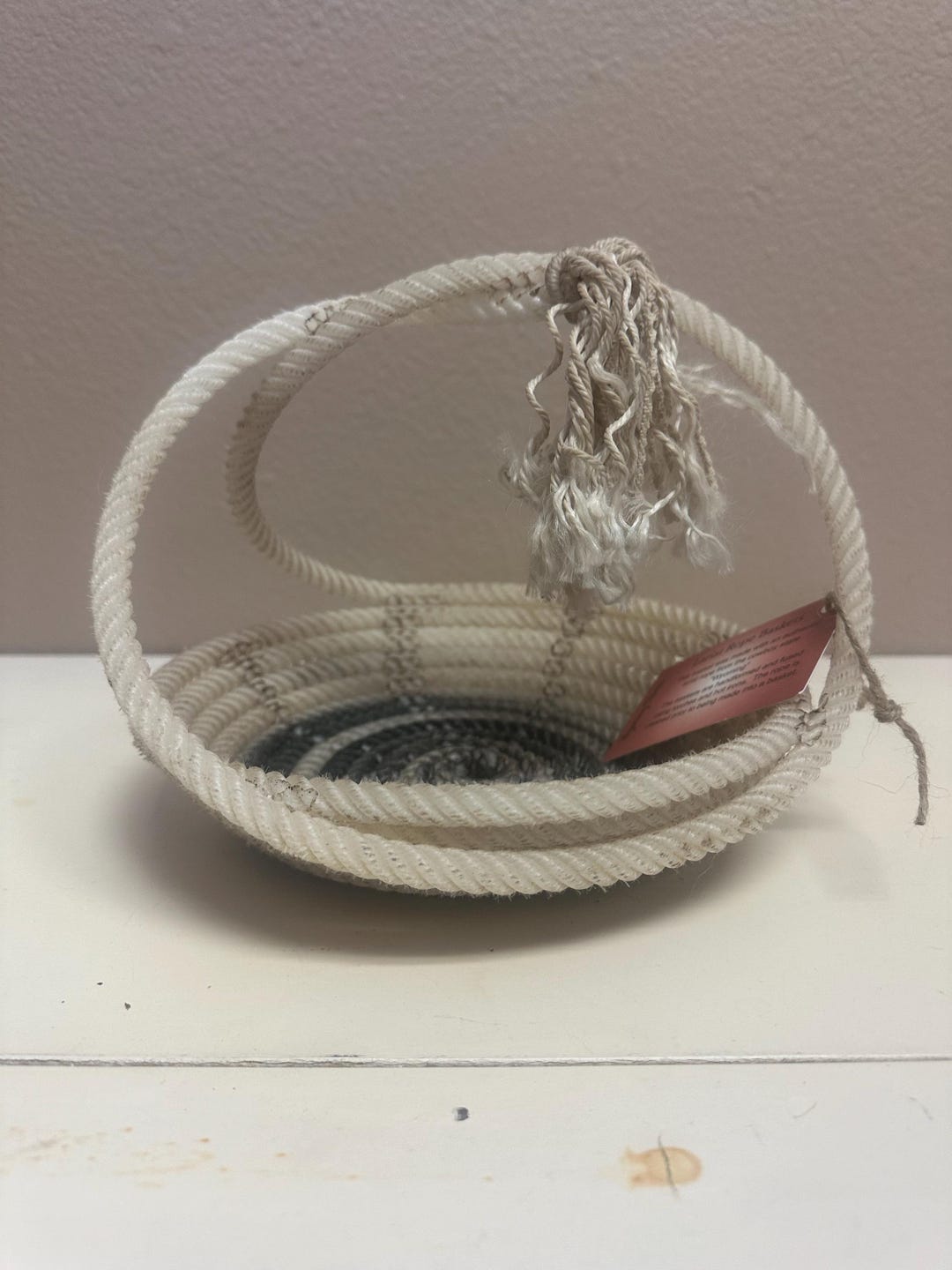 B2 Small Lariat Rope Basket, Lasso Basket, Rope Basket - Etsy
