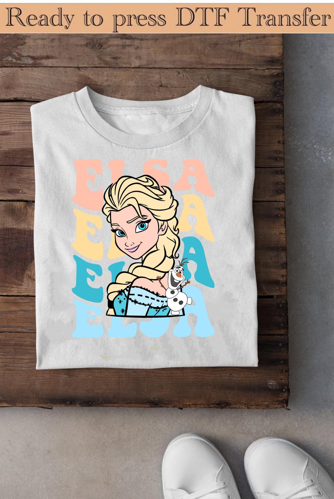 Frozen Elsa DTF Transfer, Princess Elsa DTF, Disney Princess DTF ...