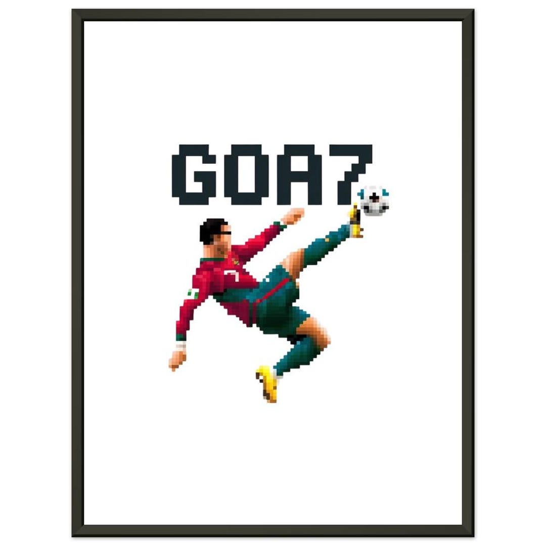 Affiche de Cristiano Ronaldo GOA7 Pixel Art Impression semi-brillante ...