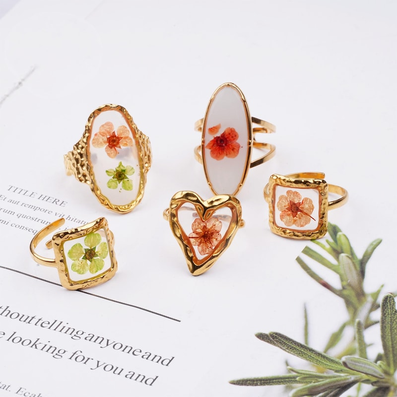 Handmade Resin Ring - Etsy