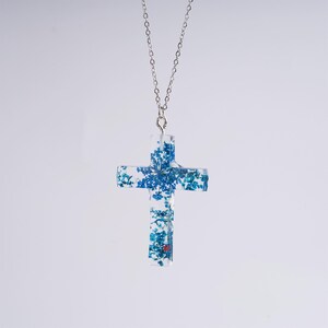 NEW! Handmade Pressed Dried Flower Cross Necklace, Real Dried Floral ...