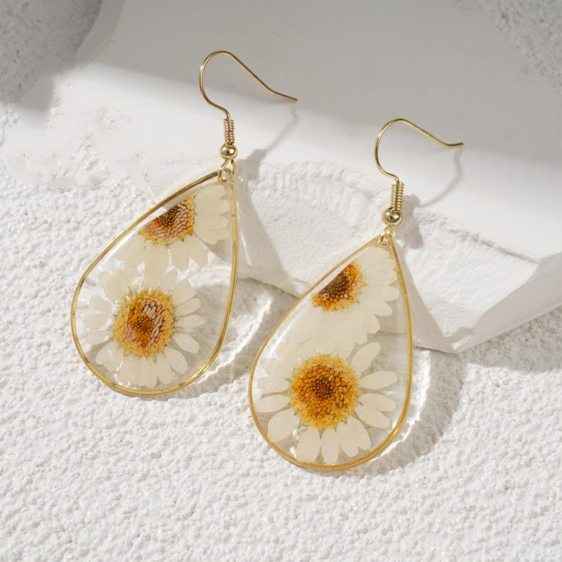 Resin Earrings - Etsy