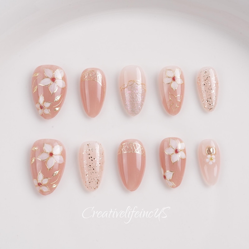 Coquette Nails Cat Eye - Etsy