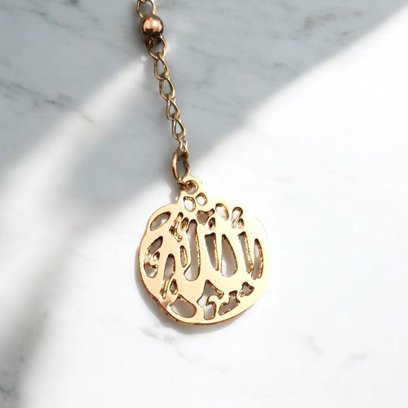 Gold Plated Mashallah Necklace - Etsy