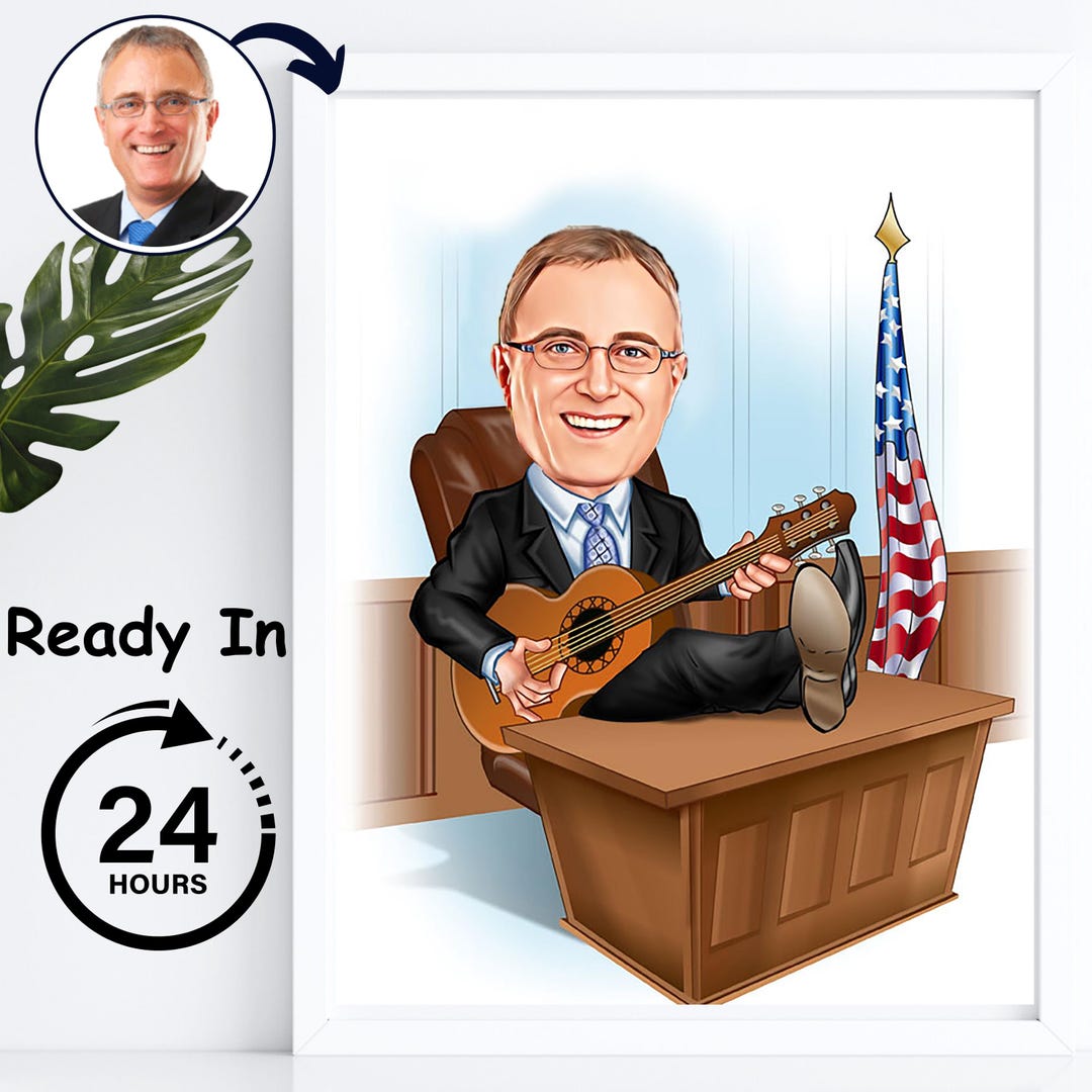 Custom President Caricature From Photo American President Cartoon Gifts ...