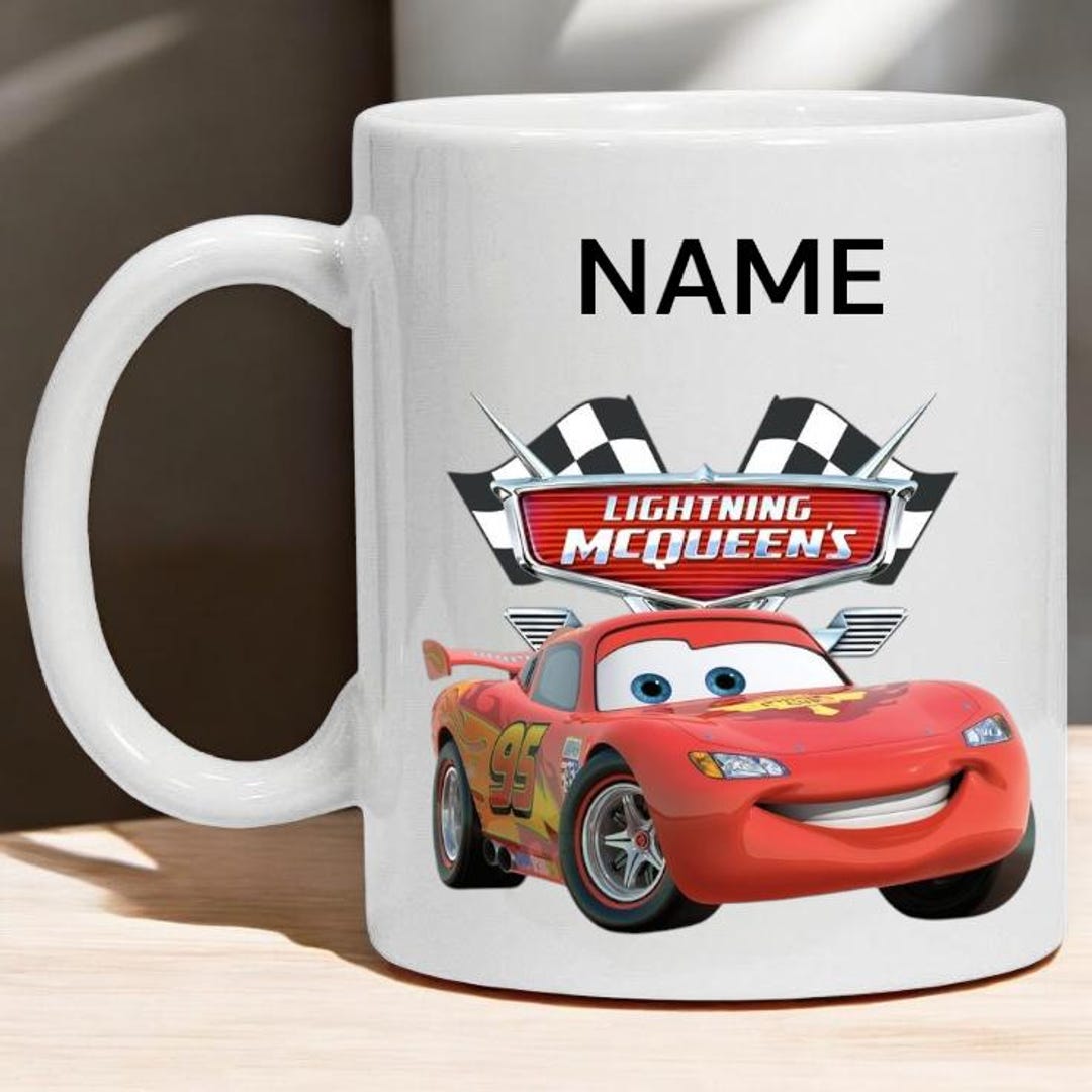 Personalised Lightning Mcqueen Mug - Etsy