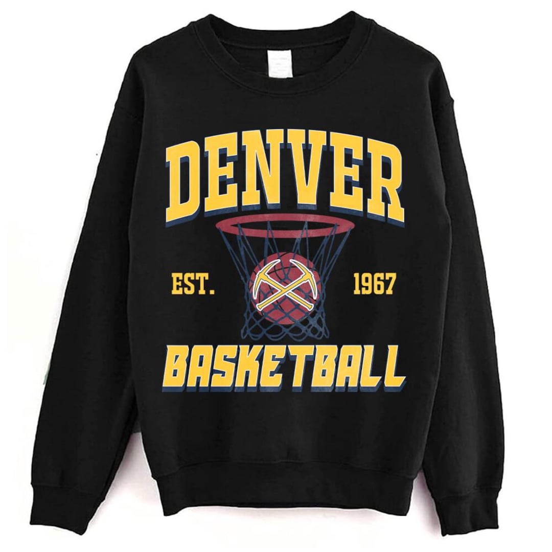 Denver Nugget, Vintage Denver Nugget Sweatshirt, Nuggets Sweater ...
