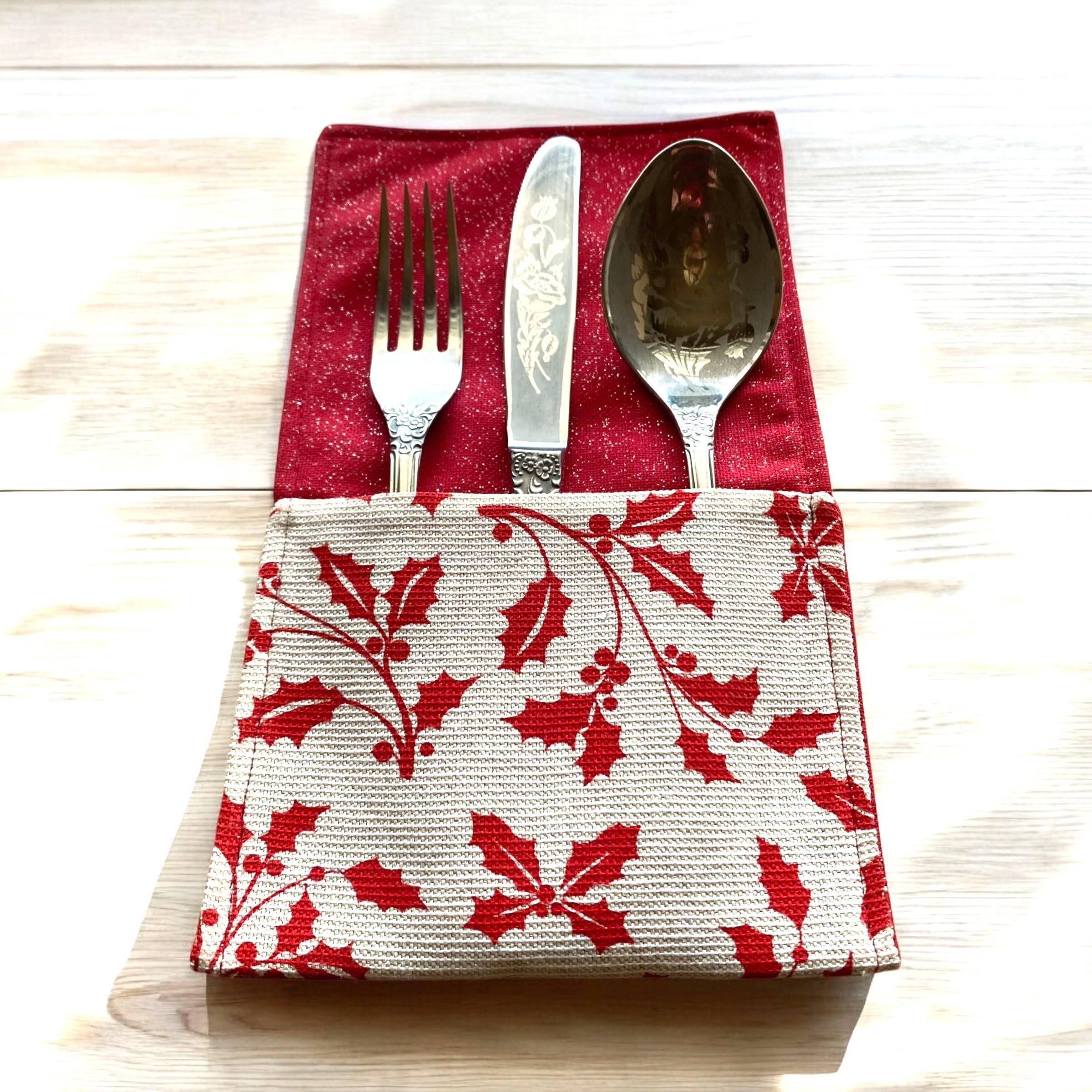 Cutlery Holder Sewing Tutorial | PDF Sewing Pattern | Utensil Holder ...