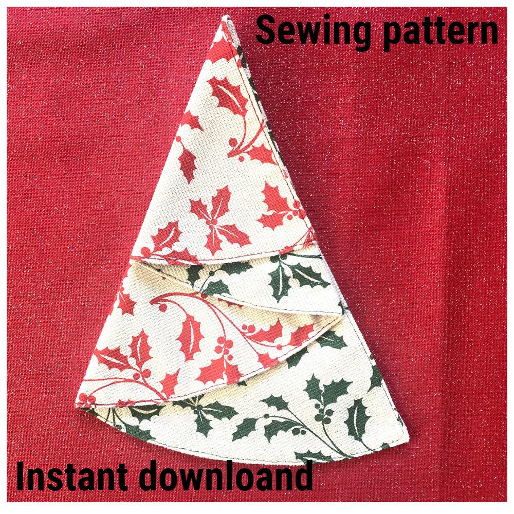 Sewing Pattern Beginner |christmas Tree Napkin PDF Tutorial |easy ...