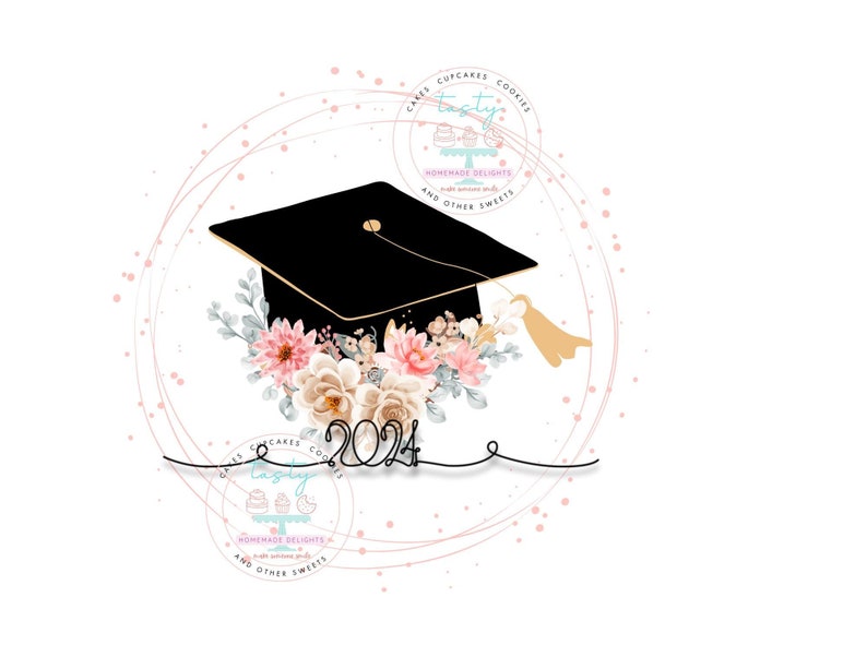 Class of 2024 Cap & Flowers - Etsy