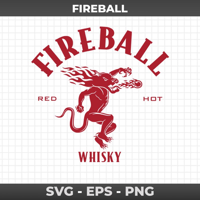 Fireball Whiskey - Etsy