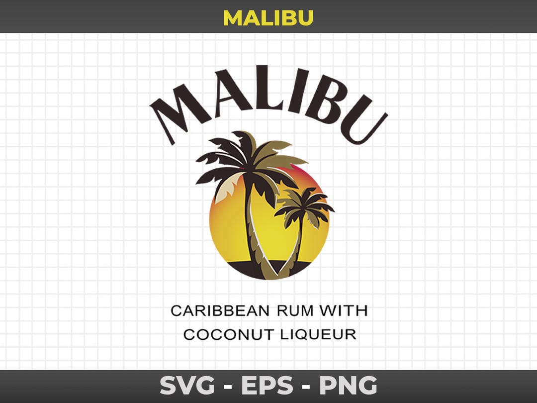 Malibu Label /graphic, Logo, Clipart, SVG,PNG,EPS, Cut Files for Cricut ...