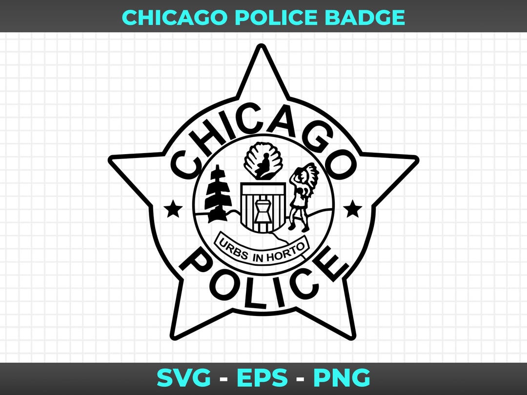 Chicago Police Badge / Graphic, Logo, Clipart, SVG,PNG,EPS Cut Files ...