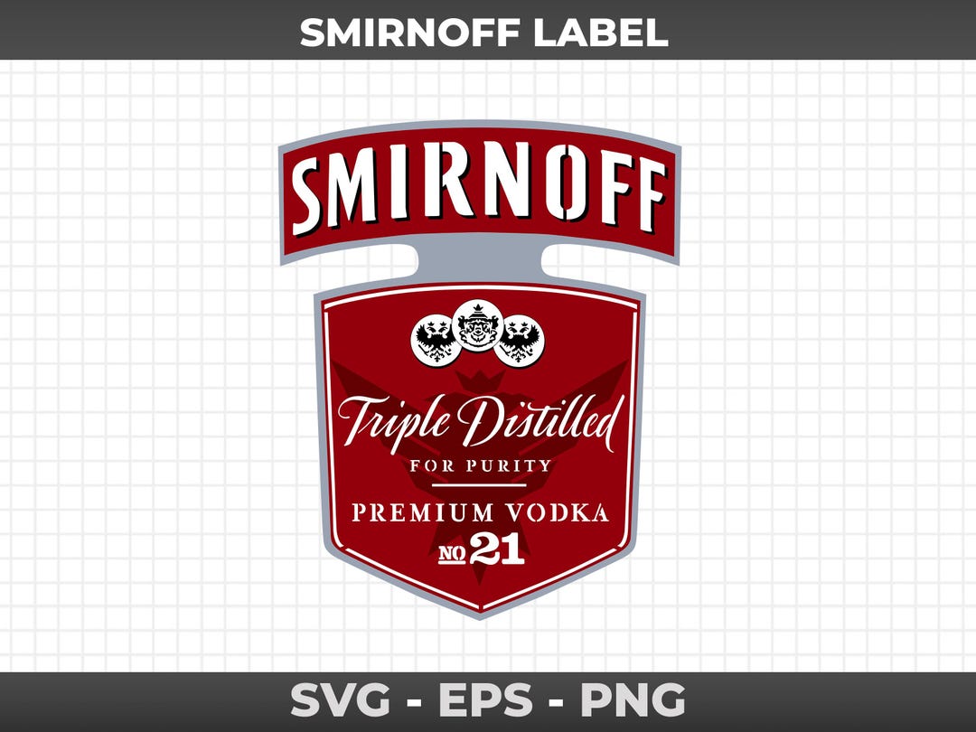 Smirnoff Label /graphic, Logo, Clipart, SVG,PNG,EPS Files - Etsy