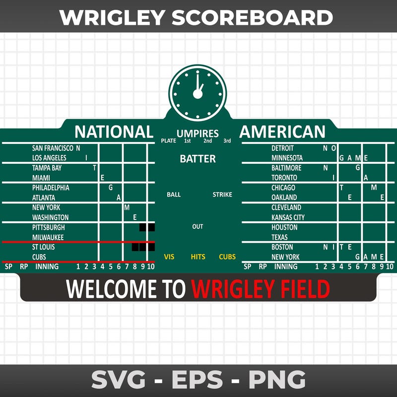 Baseball Scoreboard - Etsy